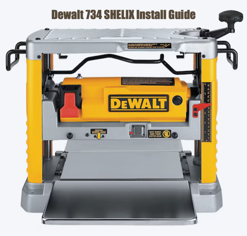 How to Install a SHELIX Cutterhead in a DeWalt 734 Planer – Byrd Tool ...