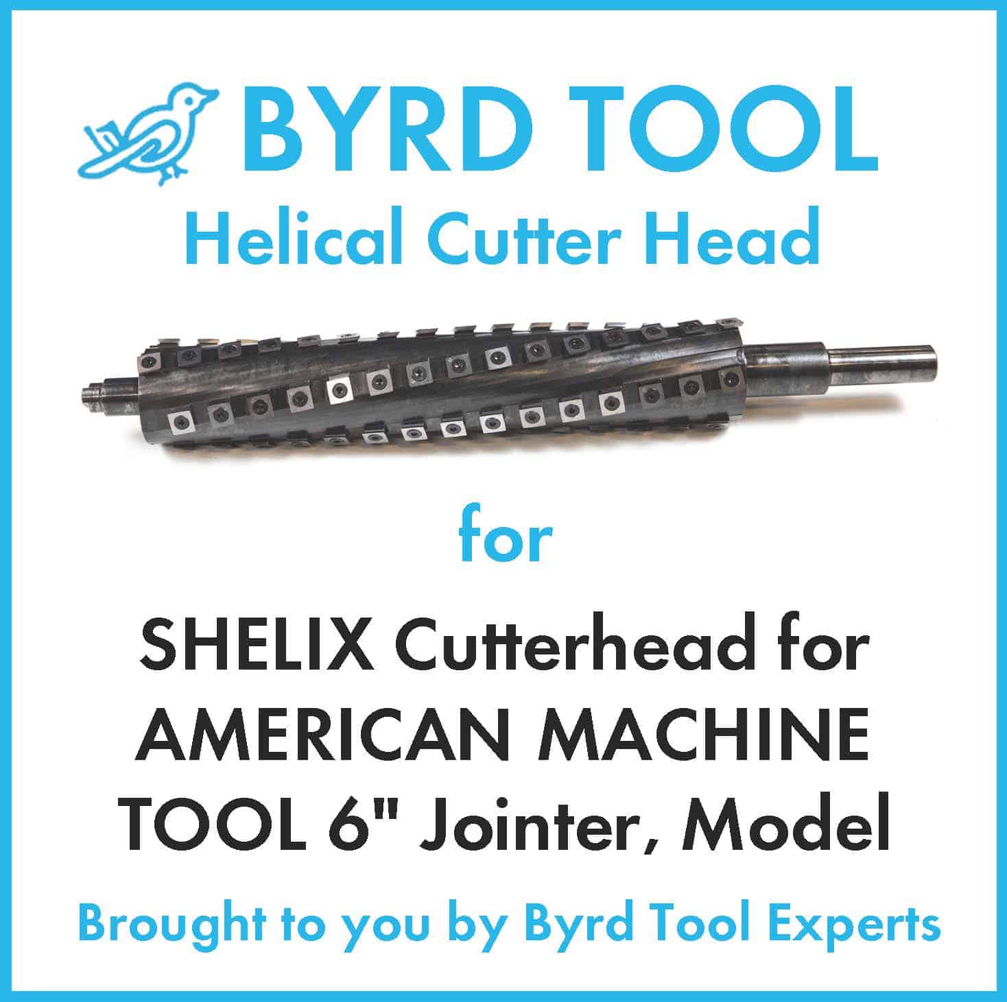 SHELIX Cutterhead for AMERICAN MACHINE TOOL 6" Jointer, Model 4123 ...