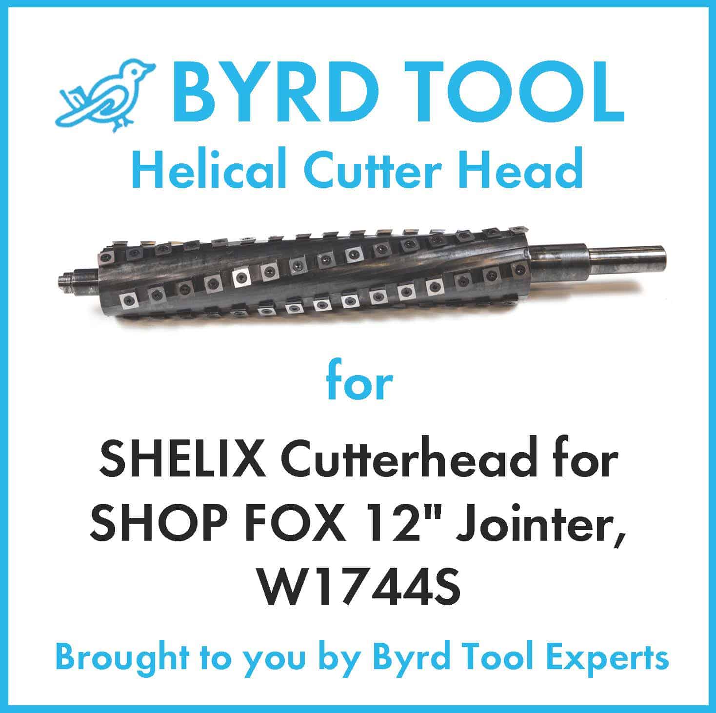 SHELIX Cutterhead for SHOP FOX 12" Jointer, W1744S – Byrd Tool Experts