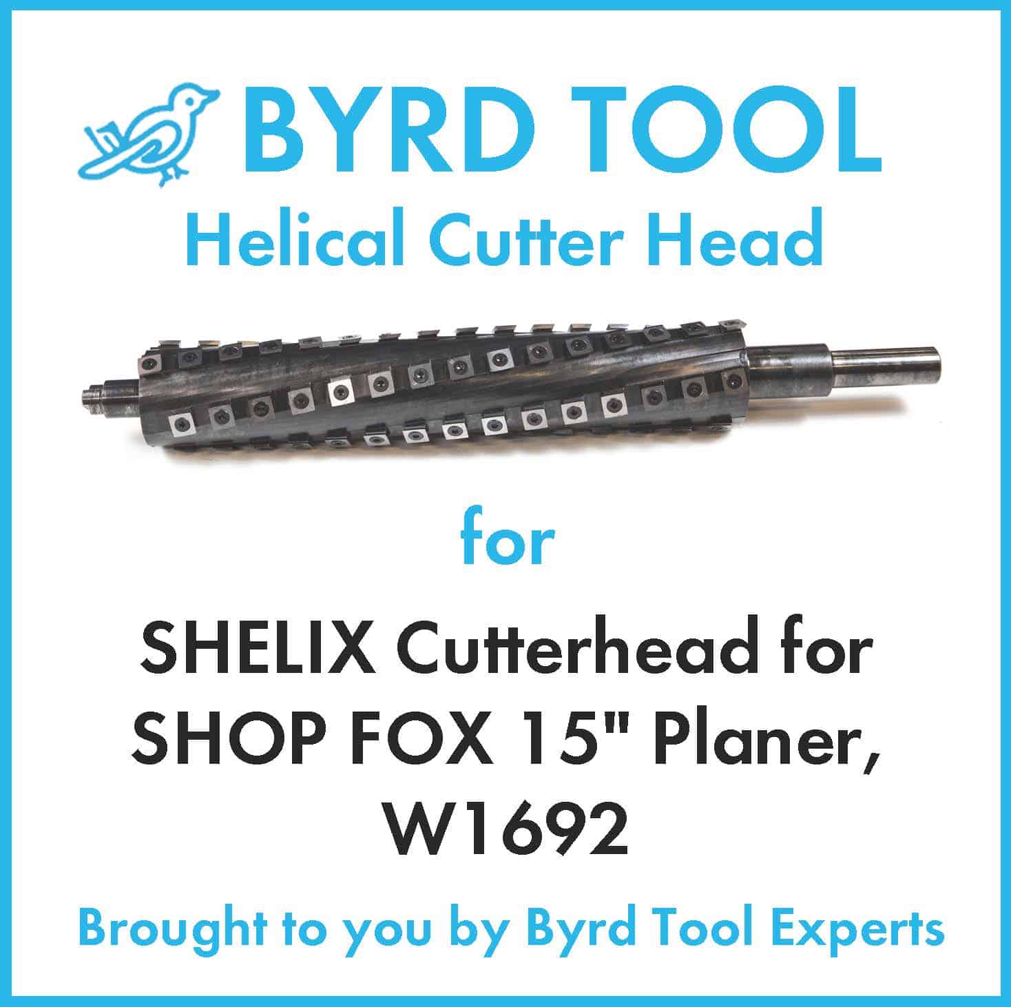 SHELIX Cutterhead for SHOP FOX 15" Planer, W1692 – Byrd Tool Experts